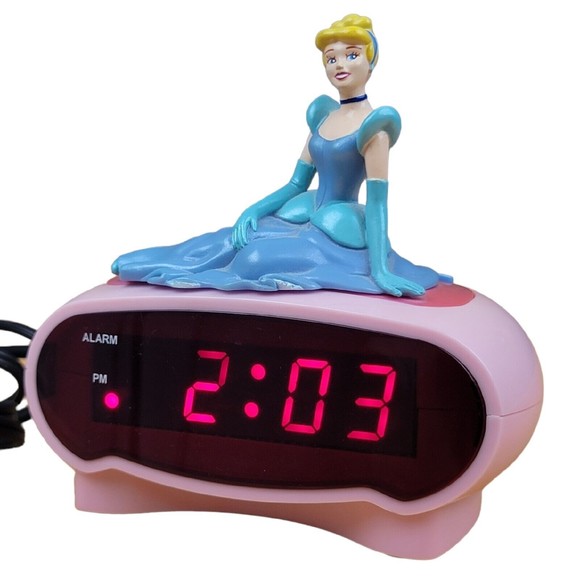 Disney | Other | Disney Princess Pink Cinderella Digital Alarm Clock ...